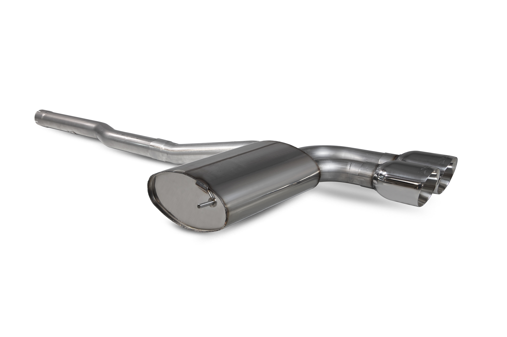 Mini Cooper S F56 GPF Non Resonated Exhaust - 100mm Polished Daytone ...